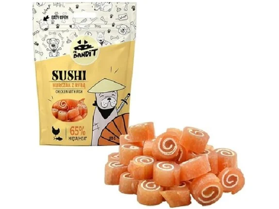 Mr. Bandit Poslastica Sushi piletina i riba 85g