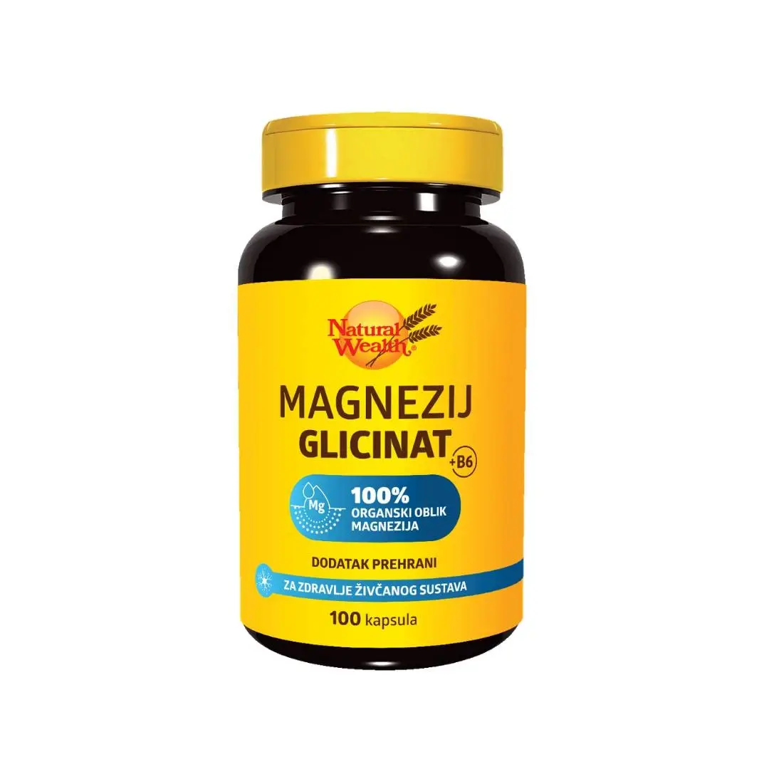 Natural Wealth Magnezijum glicinat B6, 100 kapsula