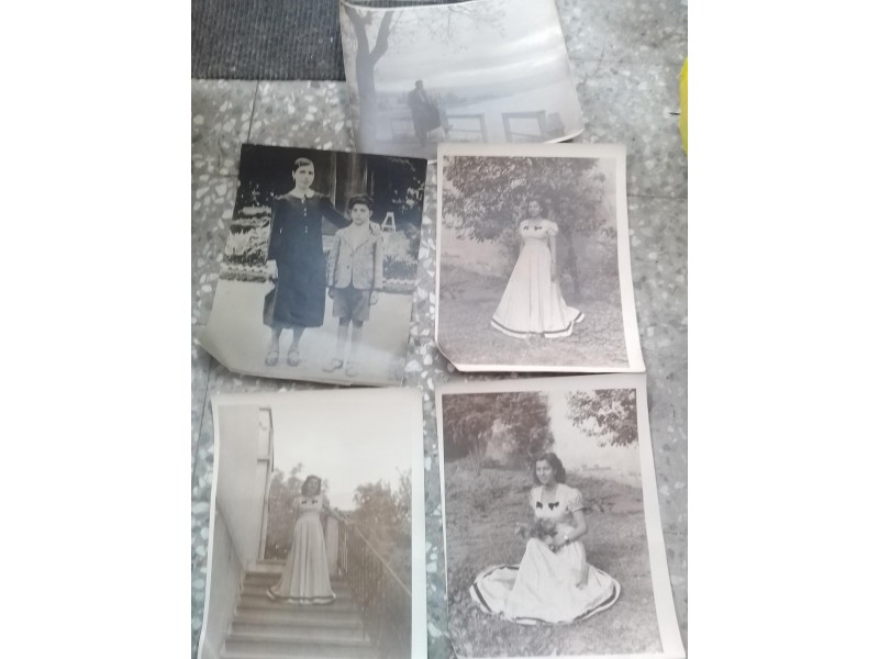 Predratne fotografije velike 29,5 cm 5 komada