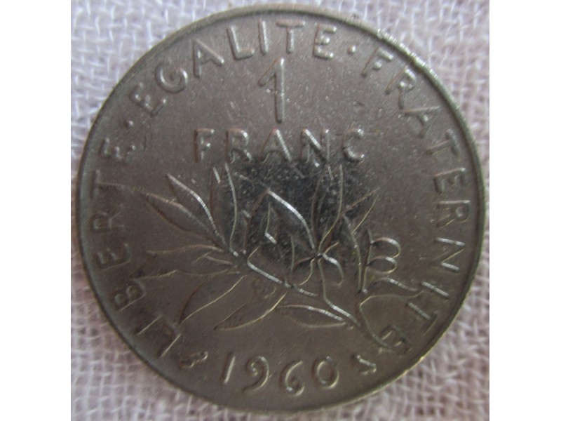 1 frank 1960, Francuska