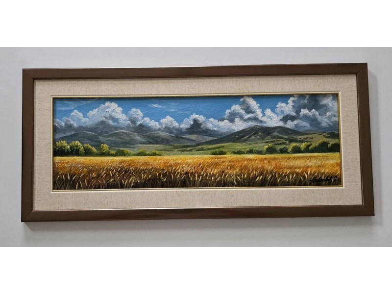 Ulje na platnu - Pejzaz, panorama. Prelepo!