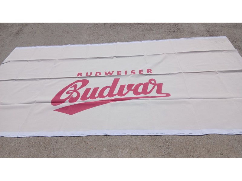 cirada platno bez Budweiser 3,25x1,60m kao nova