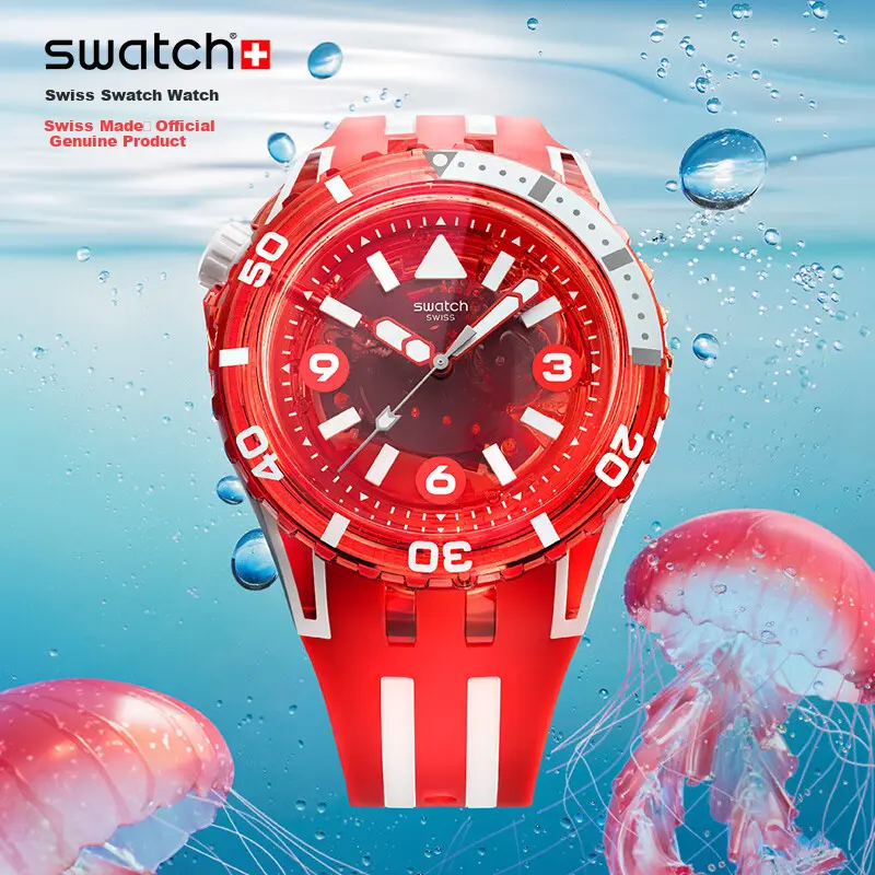 Swatch Muški sat SSCU09R100, Crveni