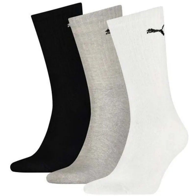 Puma Muške čarape, 7312-325, 3 komada, bele i sive, Crne