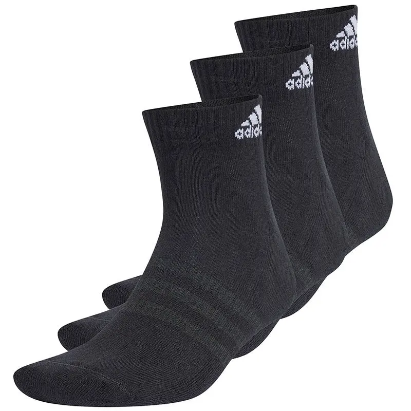 Adidas Čarape Cushioned Sportswear Ankle, 3 para, Crne