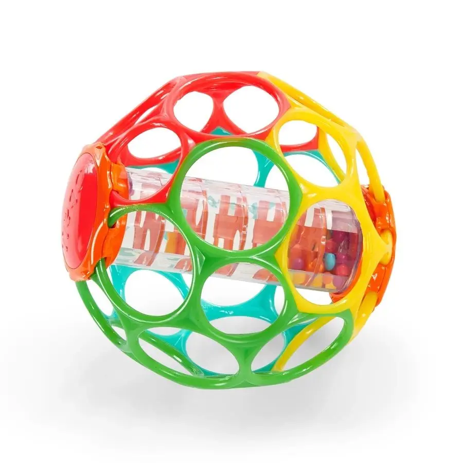 KIDS II Igračka lopta sa zvečkom Oball Rollin Rainstick 81030 šarena