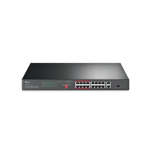 TP LINK TL-SL1218P POE 16 PORTA 10/100MBS + 2GIG LAN