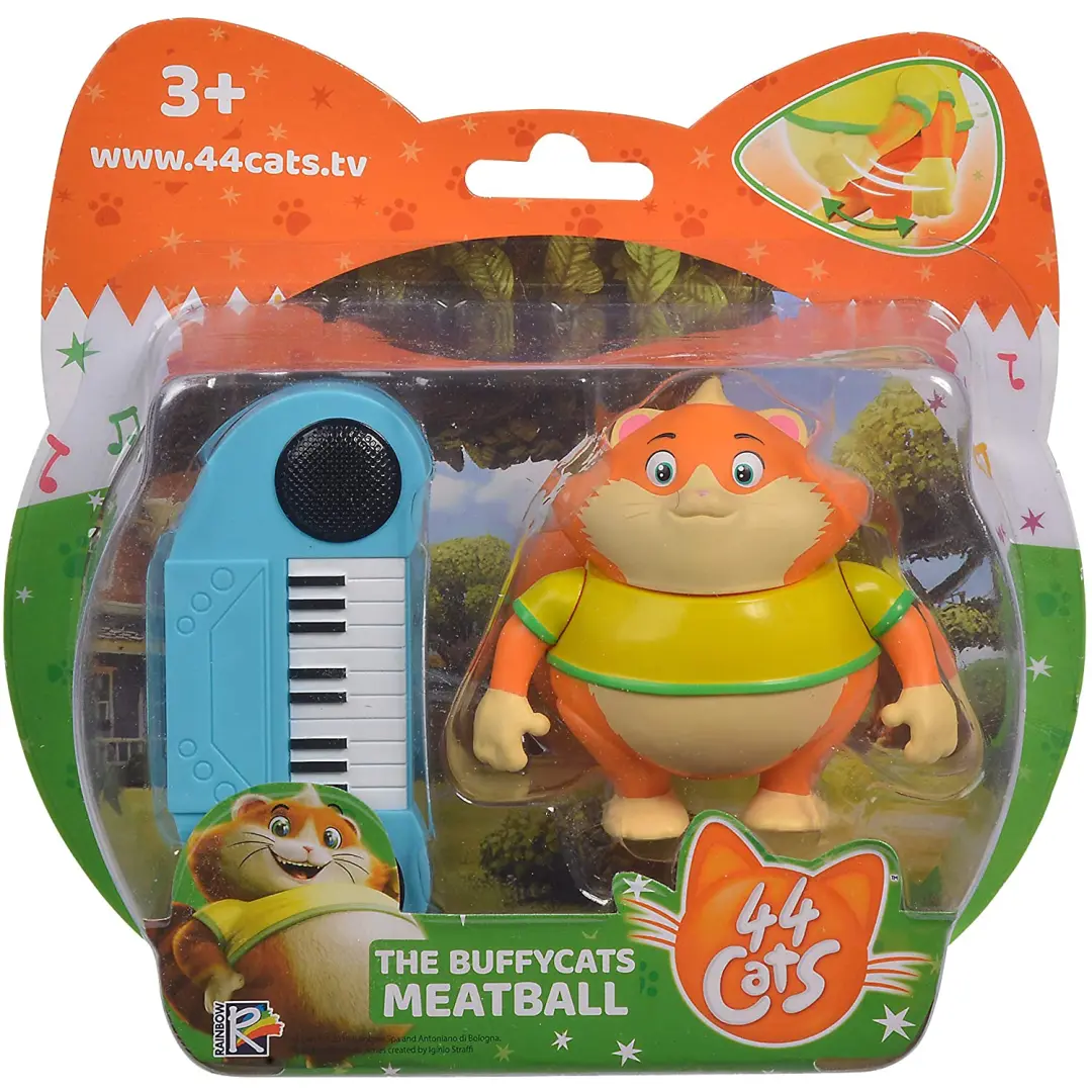 44 CATS Figurica sa klavijaturom The Buffycats Meatball narandžasta