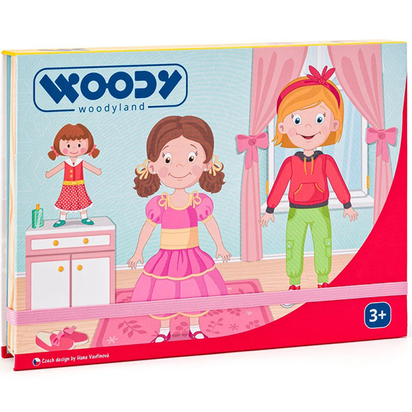 Magnetna kutija sa oblicima Modni salon za devojčice Woody 92151