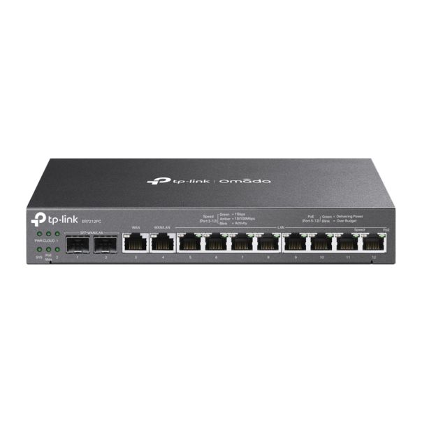 TP LINK ER7212PC 3U1 kontroler+VPN Firewall ruter+Poe switch