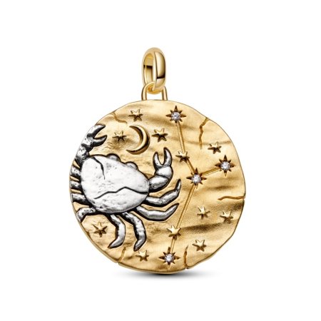 Zodijak medaljon u znaku raka u dva tona - veliki
