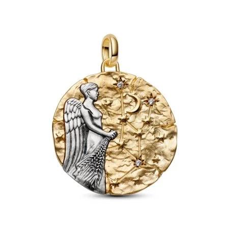 Zodijak medaljon u znaku device u dva tona - veliki