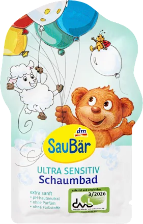 SauBär
Penušava kupka Ultra Sensitiv, 40 ml