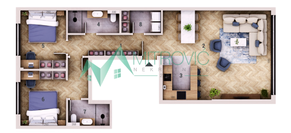 Dvoiposoban stan na prodaju, 81m2, 255.850€