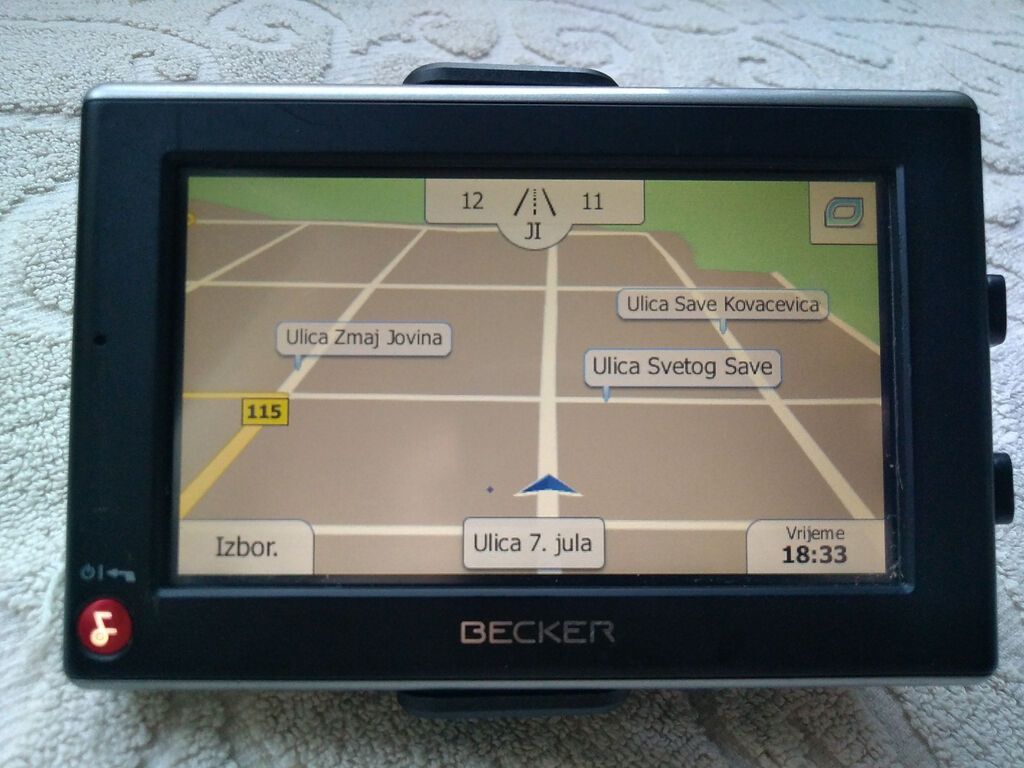 Becker -nove mape auto, kamion-kompletna gps becker 4,3 inča sa