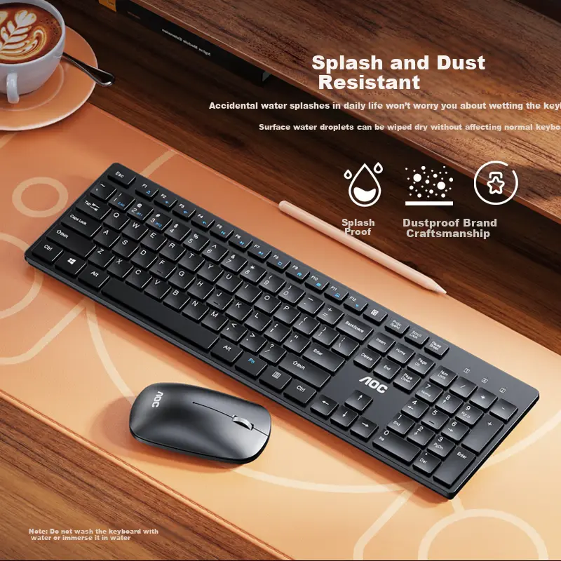 AOC Tastatura, Bežična, Bluetooth, Crna + Miš, Crni