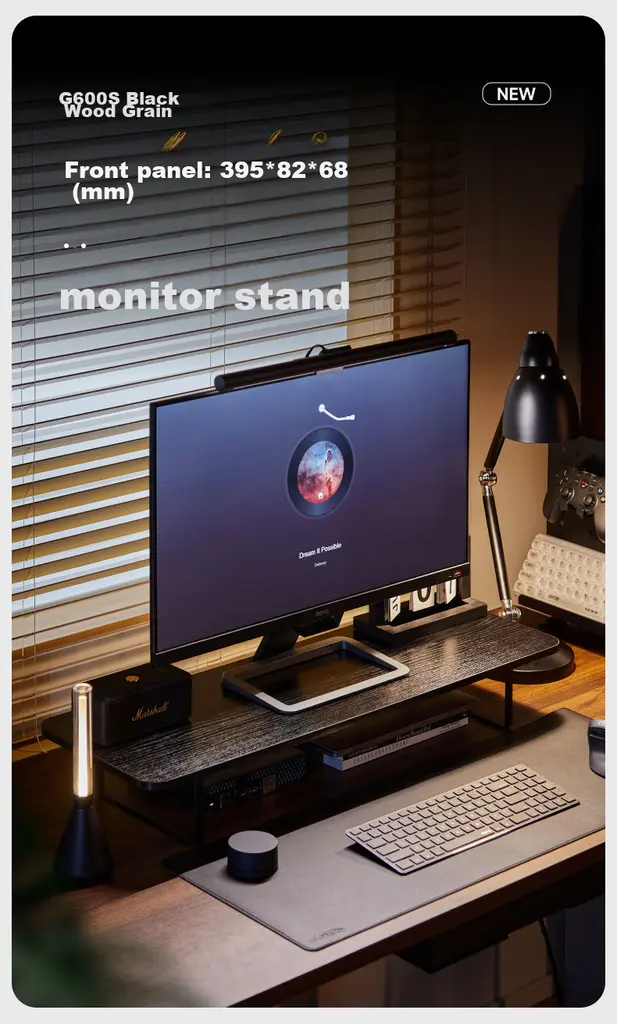 Brateck Postolje za monitor, 80x26 cm, Crno