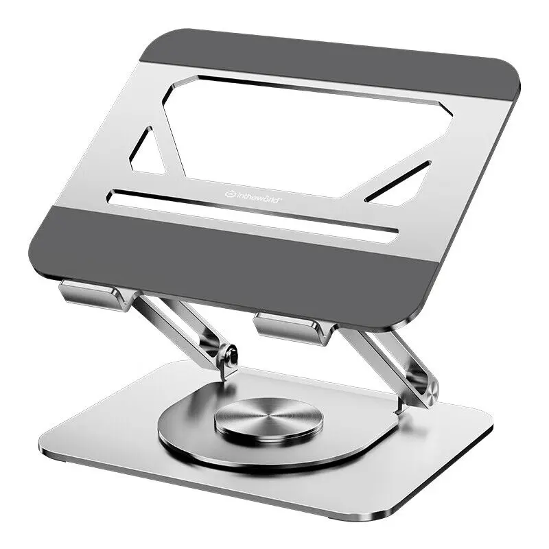 Jichuan Postolje za laptop, 360° rotirajuće, Sivi