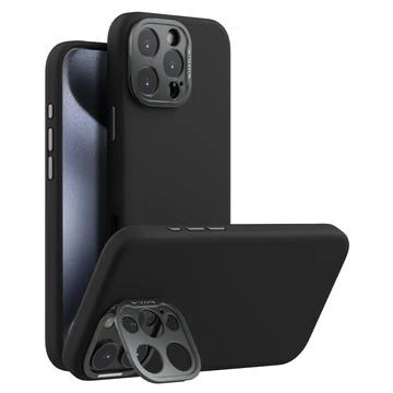 IPHONE 16 PRO MAX NILLKIN LENSWING PRO LIQUID SILICONE CASE - MAGSAFE COMPATIBLE - BLACK