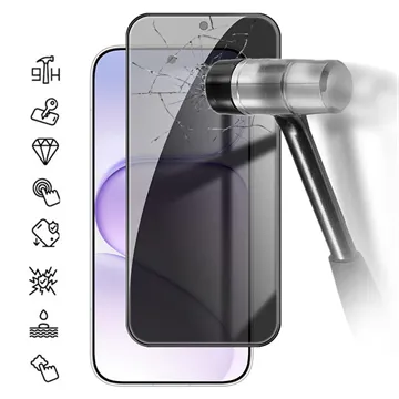 HONOR 600 SMART PRIVACY FULL COVER FULL COVER ZAŠTITNO KALJENO STAKLO - 9H - CRNE IVICE