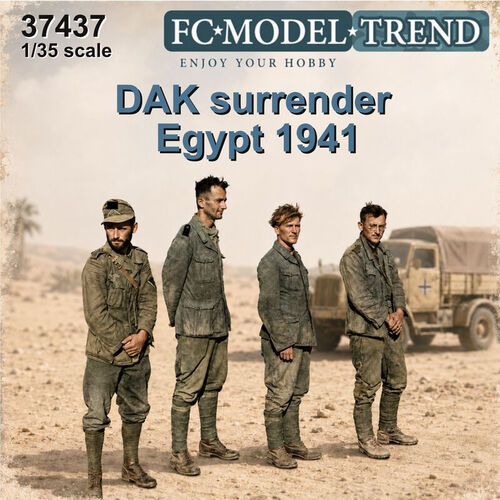 NEW! FC ModelTrend 37437 DAK Surrender Egypt 1941 (4 Figures / 3D-Printed)