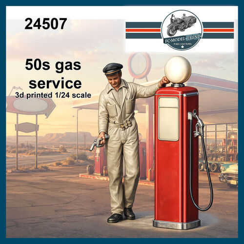 NEW! FC ModelTrend 24507 1950s Gas Service (1 Figure / 3D-Printed)