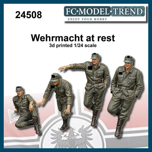 NEW! FC ModelTrend 24508 Wehrmacht at Rest (4 Figures / 3D-Printed)