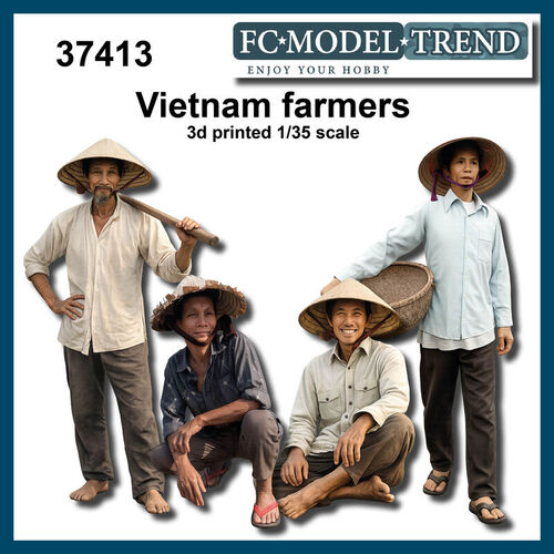 NEW! FC ModelTrend 37413 Vietnam Farmers (4 Figures / 3D-Printed)