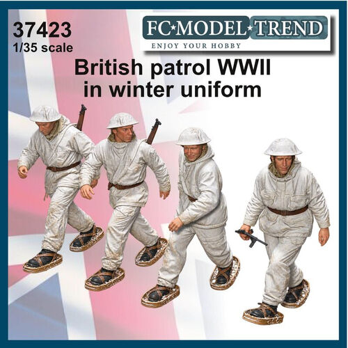 NEW! FC ModelTrend 37423 British WWII Snow Patrol (4 Figures / 3D-Printed)