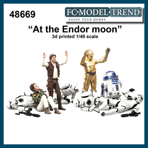 NEW! FC ModelTrend 48669 At the Endor Moon (8 Figures / 3D-Printed)