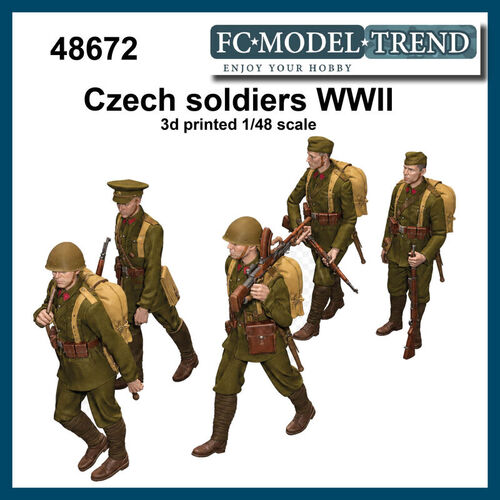 NEW! FC ModelTrend 48672 Czech WWII Soldiers (5 Figures / 3D-Printed)
