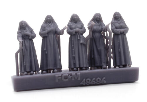 NEW! FC ModelTrend 48686 Nuns (5 Figures / 3D-Printed)