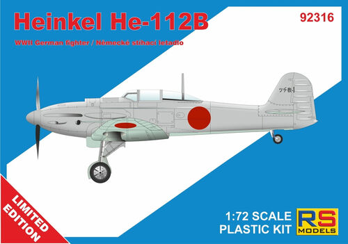 NEW! RS Models 92316 Heinkel He-112 (4 Decal Variants)