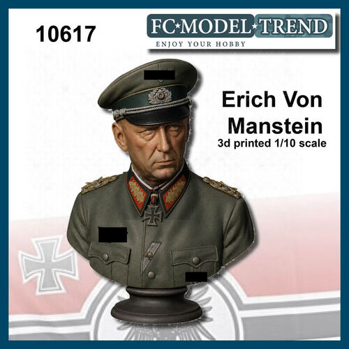 NEW! FC ModelTrend 10617 Erich von Manstein Bust (3D-Printed)