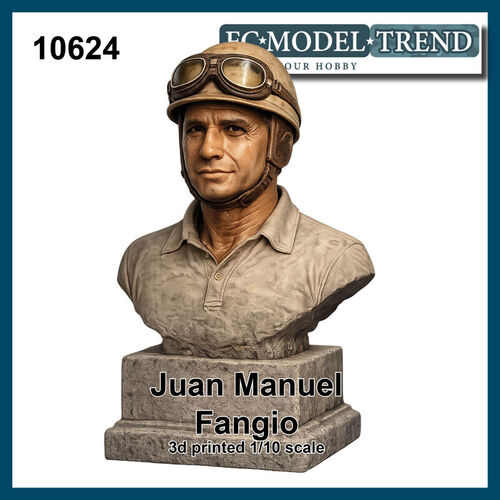 NEW! FC ModelTrend 10624 Juan Manuel Fangio Bust (3D-Printed)