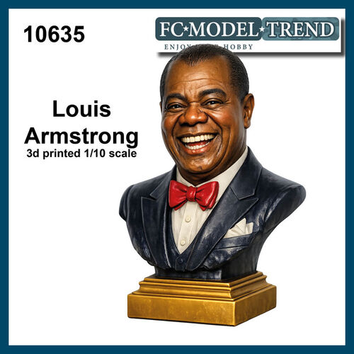 NEW! FC ModelTrend 10635 Louis Armstrong Bust (3D-Printed)