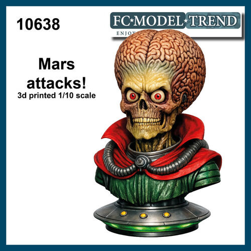 NEW! FC ModelTrend 10638 Mars Attacks Bust (3D-Printed)