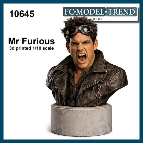 NEW! FC ModelTrend 10645 Mr. Furious Bust (3D-Printed)