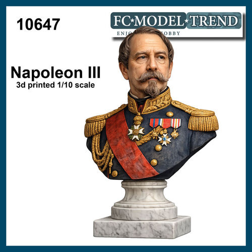 NEW! FC ModelTrend 10647 Napoleon III Bust (3D-Printed)