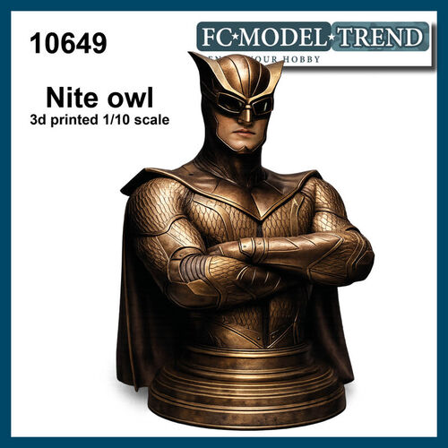NEW! FC ModelTrend 10649 Nite Owl Bust (3D-Printed)