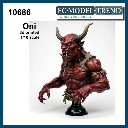 NEW! FC ModelTrend 10686 Oni Bust (3D-Printed)