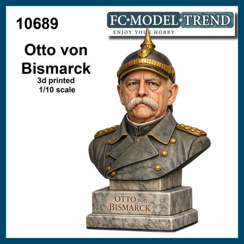 NEW! FC ModelTrend 10689 Otto von Bismarck Bust (3D-Printed)