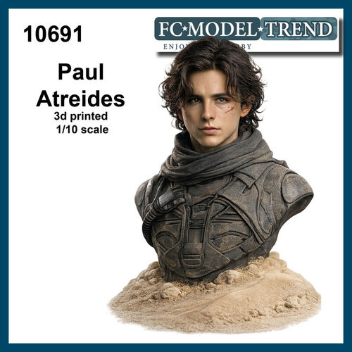 NEW! FC ModelTrend 10691 Paul Atreides Bust (3D-Printed)