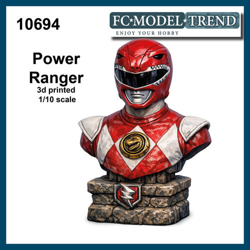 NEW! FC ModelTrend 10694 Power Ranger Bust (3D-Printed)