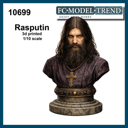 NEW! FC ModelTrend 10699 Rasputin Bust (3D-Printed)