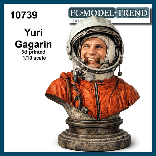 NEW! FC ModelTrend 10739 Yuri Gagarin Bust (3D-Printed)