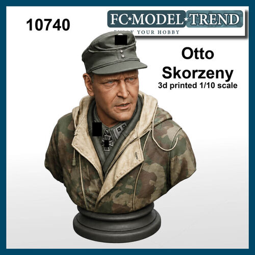 NEW! FC ModelTrend 10740 Otto Skorzeny Bust (3D-Printed)