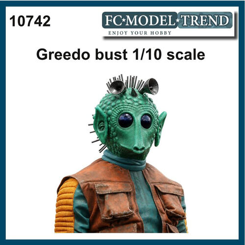 NEW! FC ModelTrend 10742 Greedo Bust (3D-Printed)