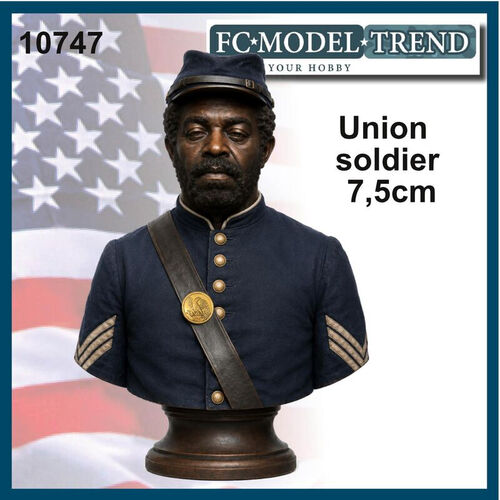 NEW! FC ModelTrend 10747 Union Soldier Bust (3D-Printed)