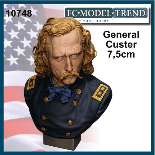 NEW! FC ModelTrend 10748 General Custer Bust (3D-Printed)